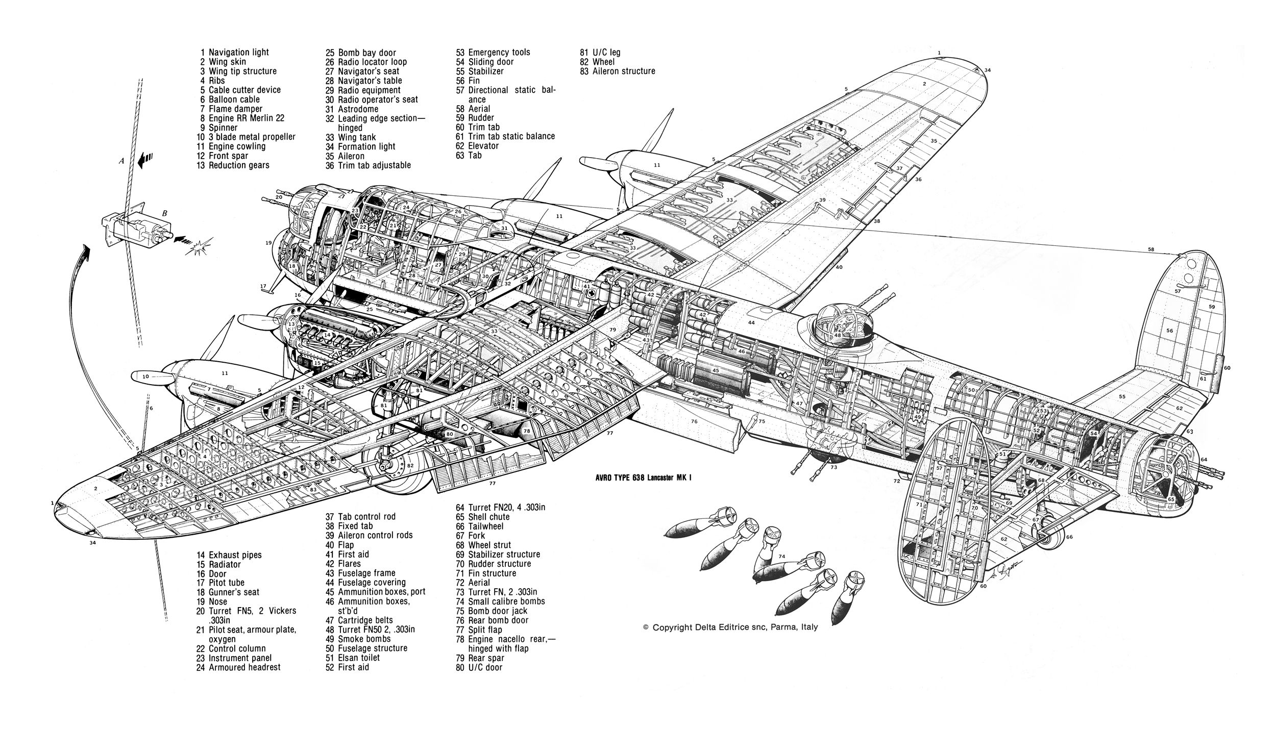 Share ultra-fine aircraft structure drawing 25 - iMedia