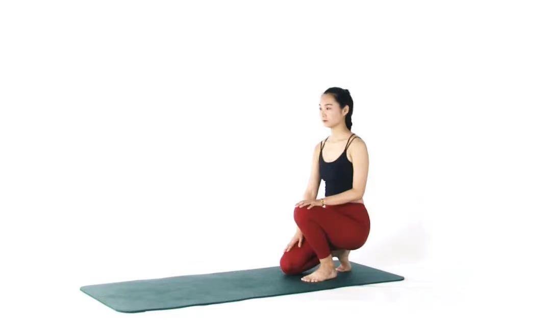 Natural remedy for constipation, using yoga duck pose - iMedia