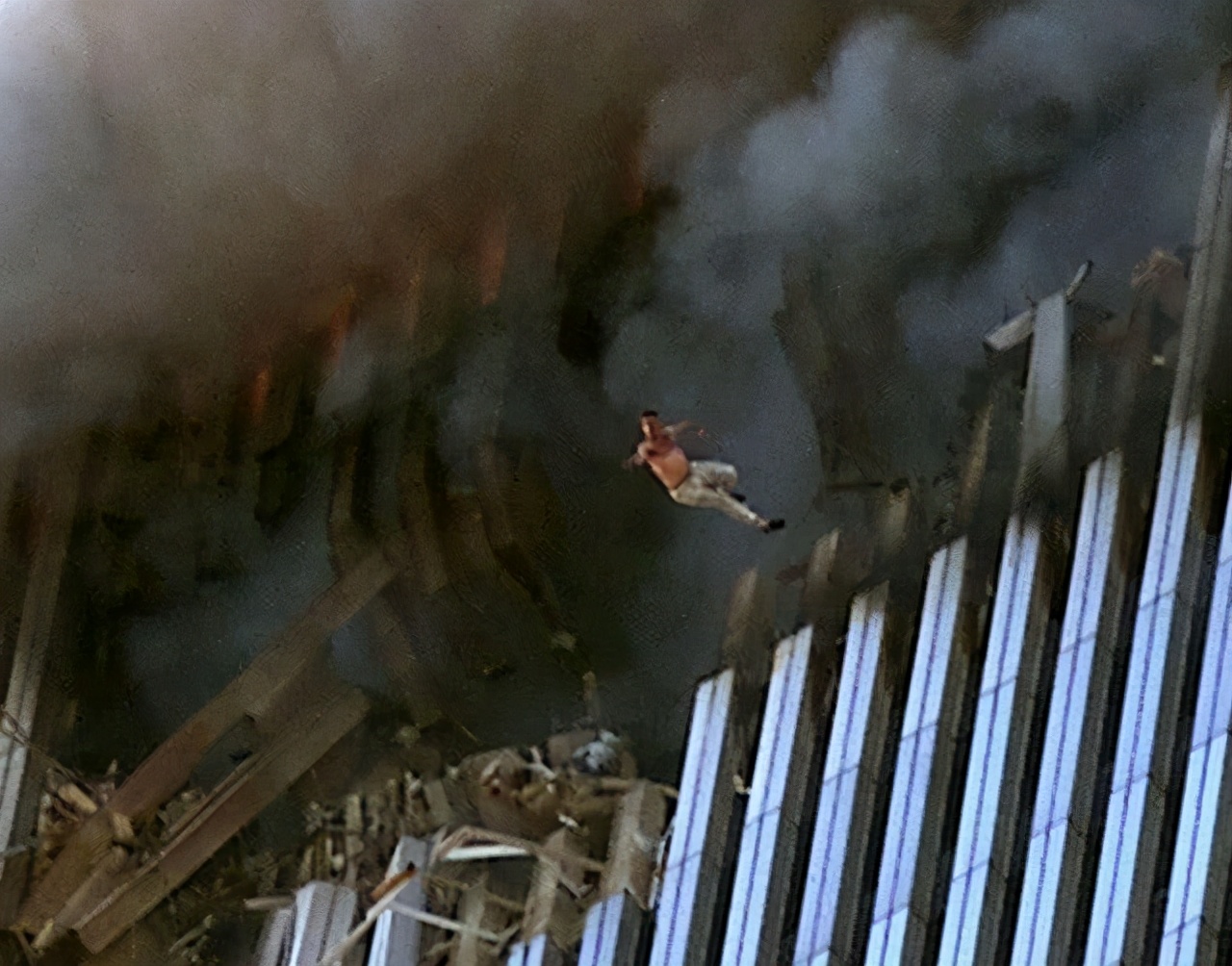The most famous photos of the "911 Incident": the person who fell from ...