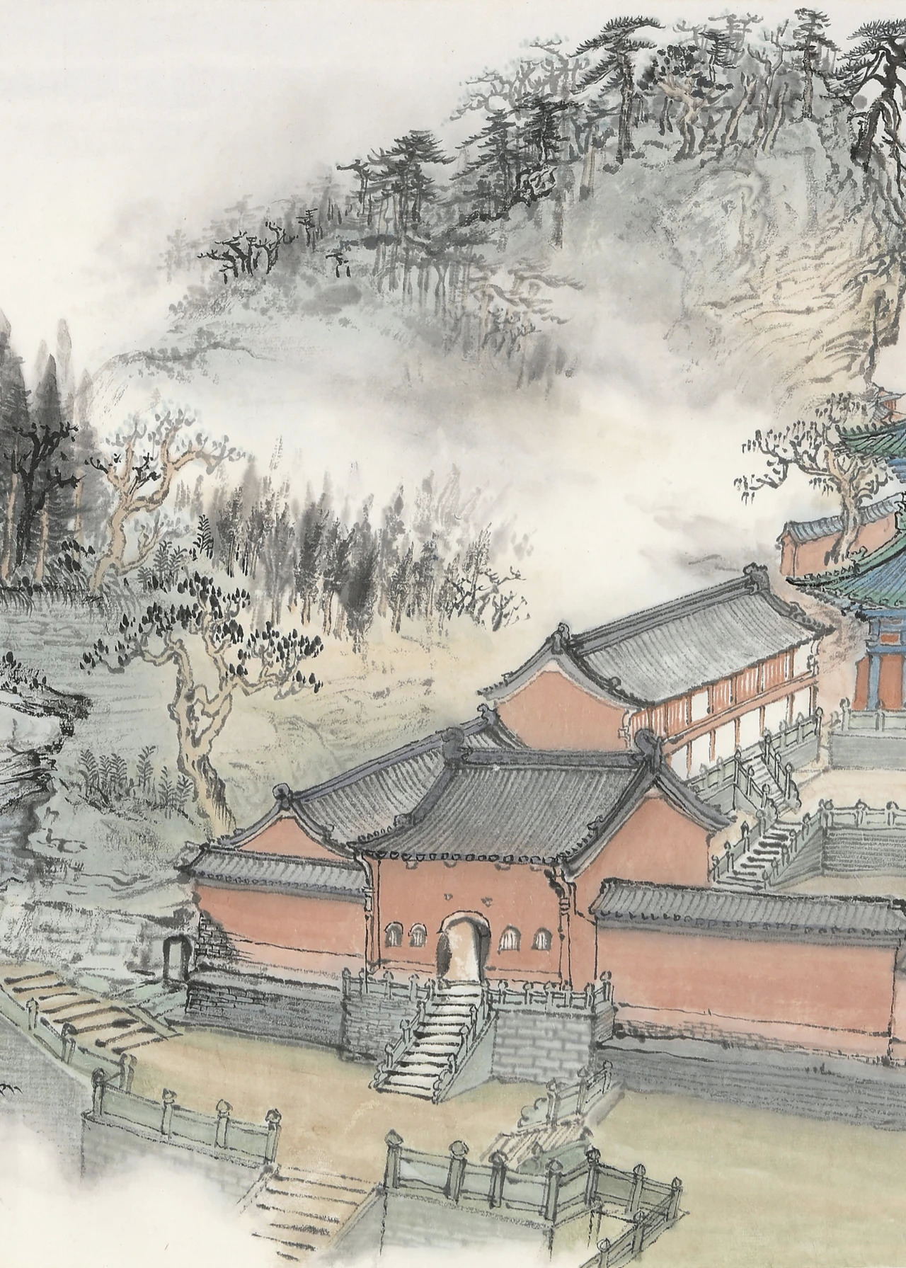 Grand Tour Outside the Clouds-Wu Zhao's Painting of Wudang - iMedia