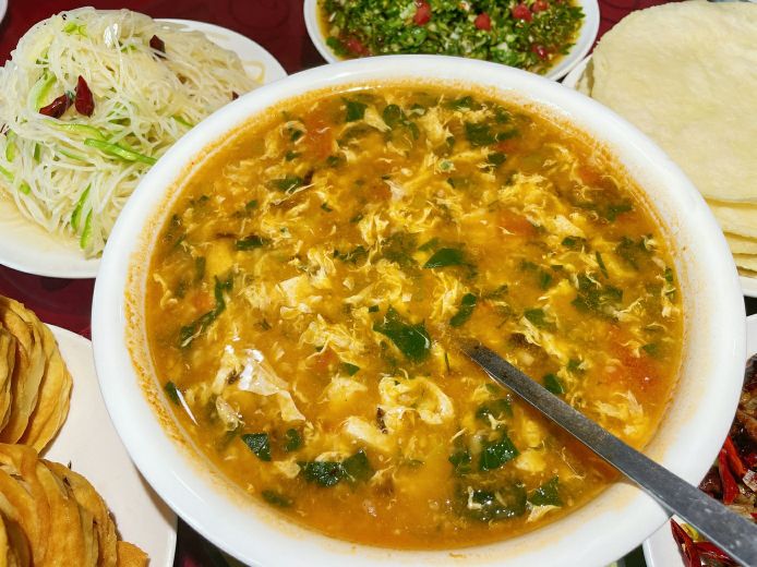 Shaanxi local delicacy-pimple soup (pinch of noodle soup) - iMedia