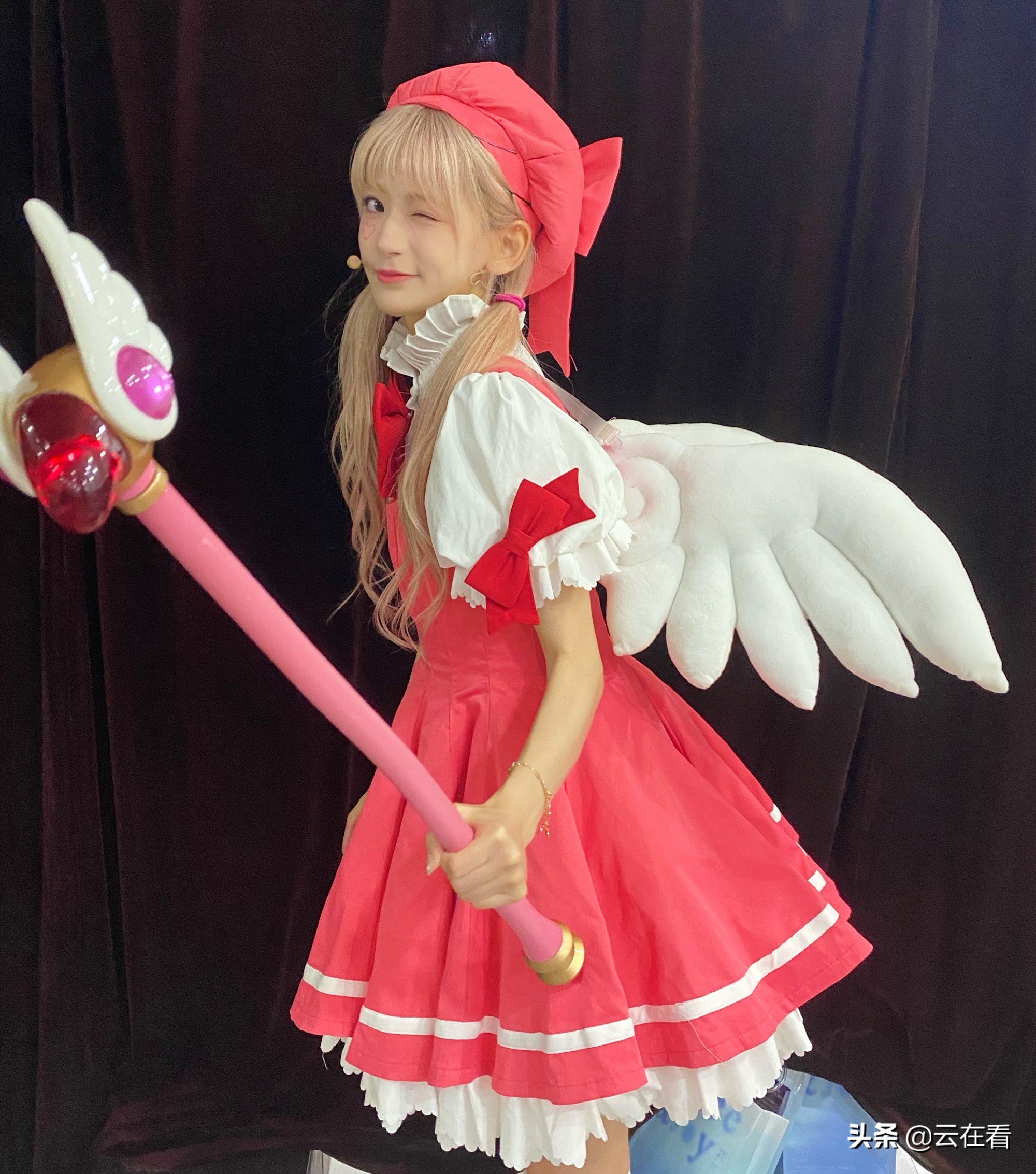 SNH48-Lin Shuqing COS Variety Sakura is so beautiful, so cute - iMedia