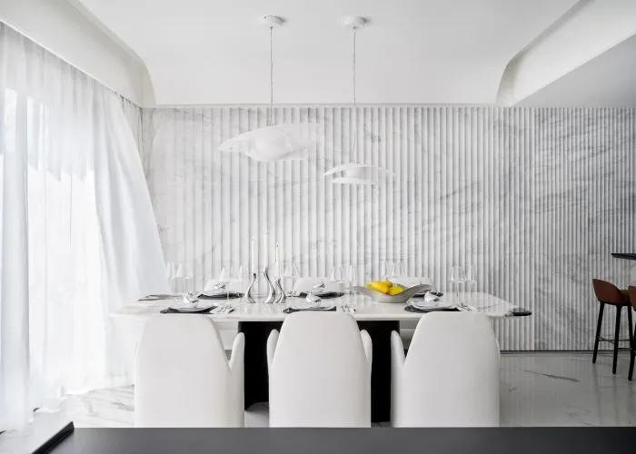 Marble wall groove design, the effect is extraordinary - iMedia