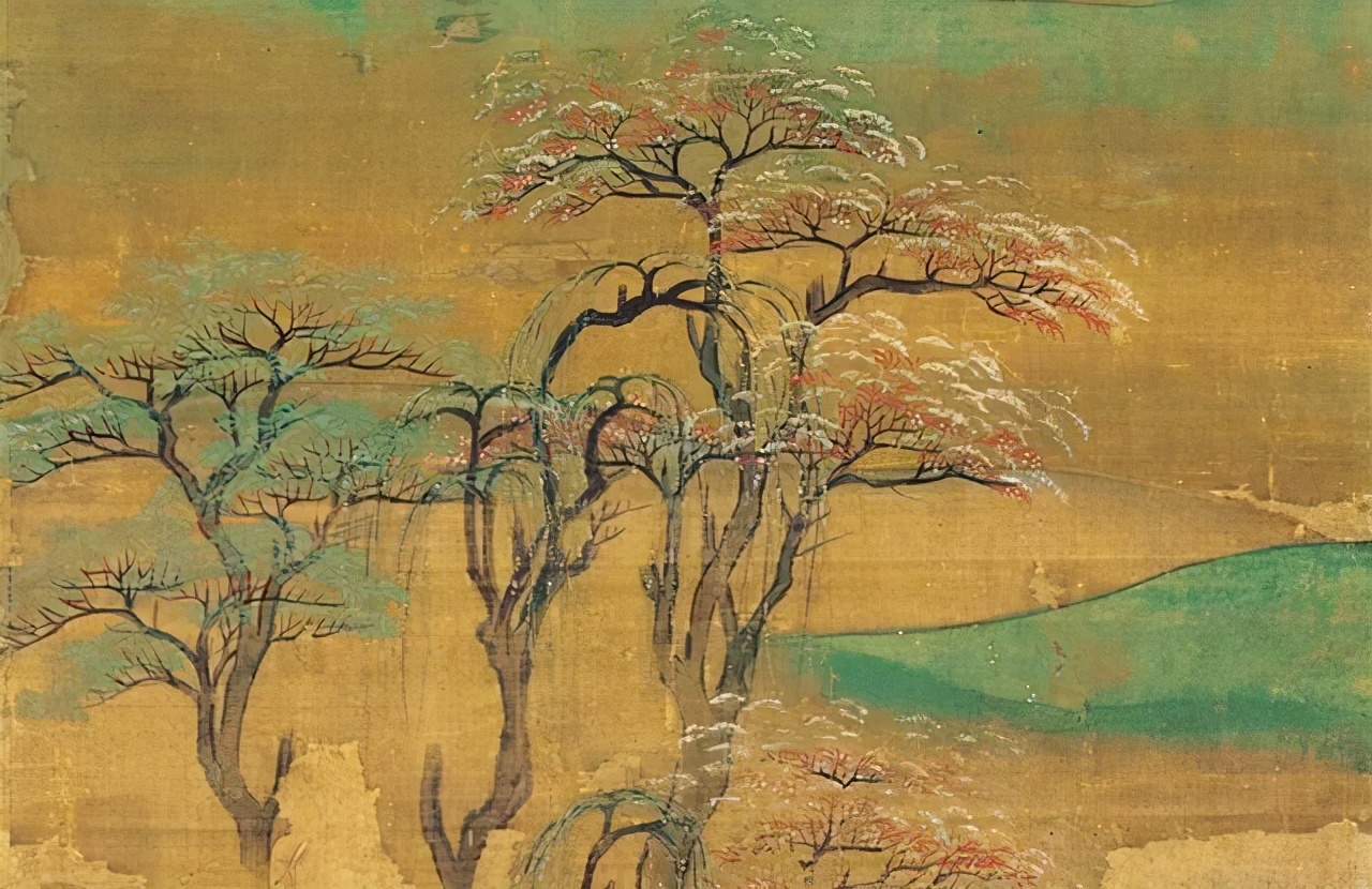 The Only Handed Down in the Heian Period of Japan--Landscape Screen ...