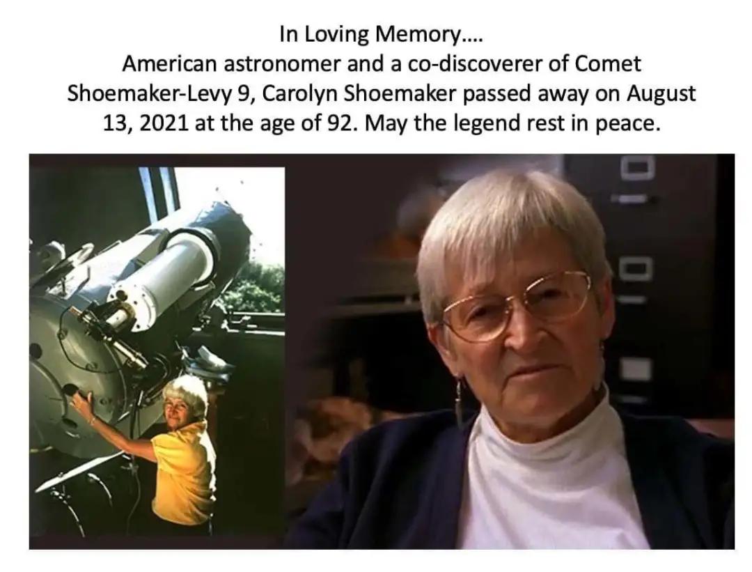 She is a legendary "comet catcher" in the astronomy world, she only ...