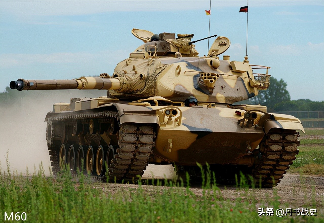 The old tree glows in the new year, the Turkish M60TM main battle tank ...