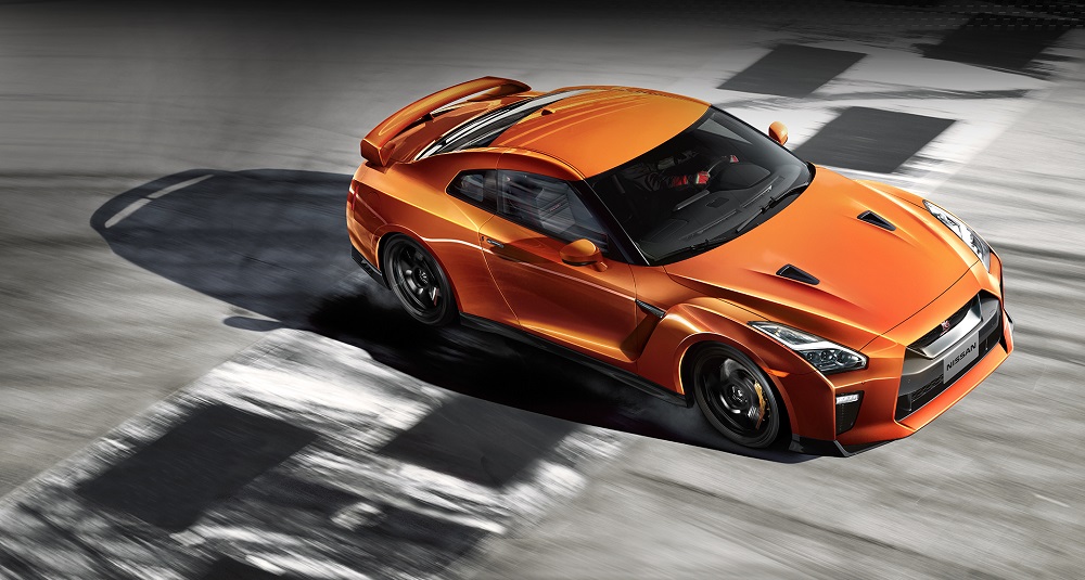 Three pictures of cars: GT-R, a super sports car with big mouth and ...