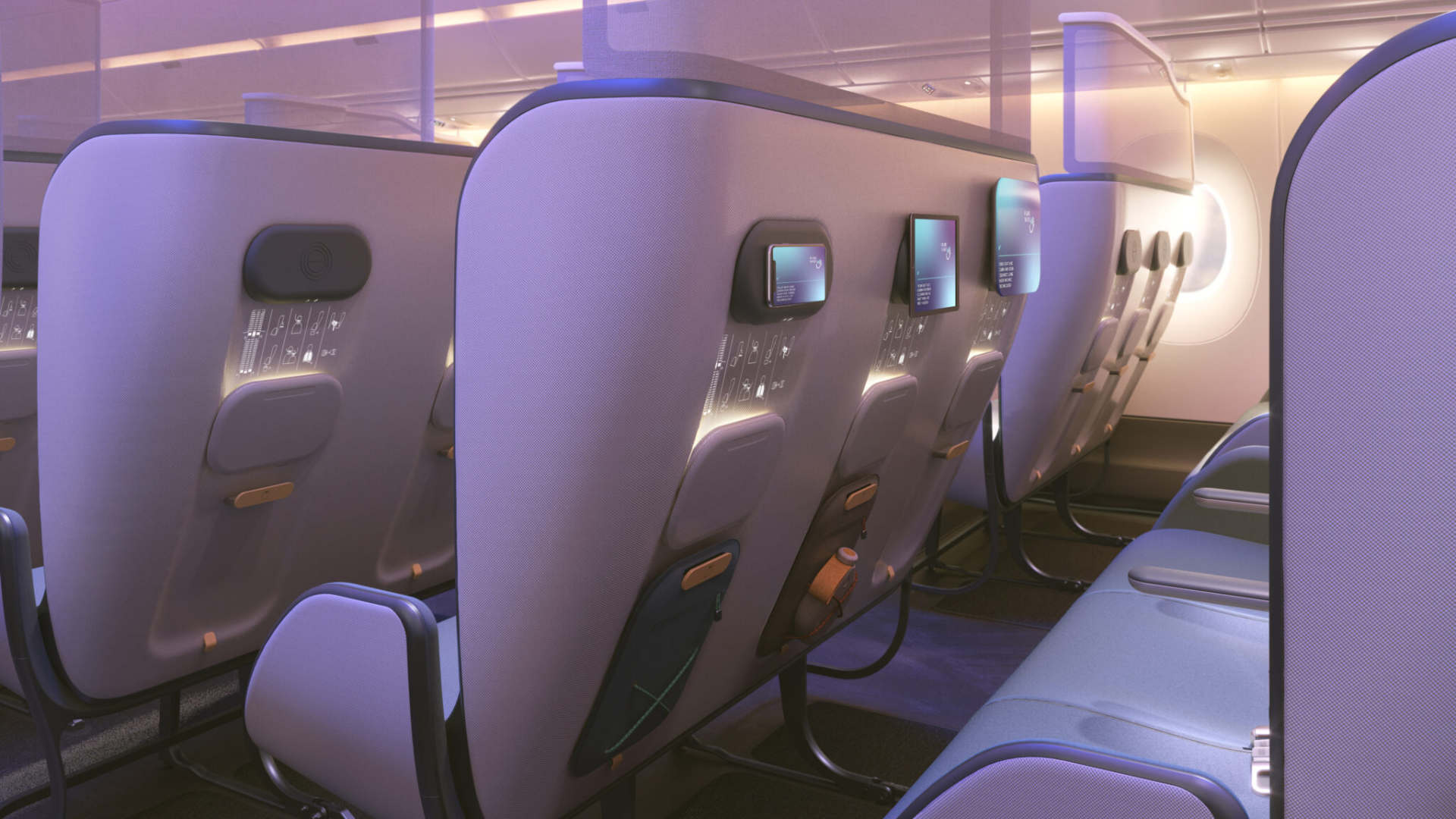 Visible hygiene, cabin seats that can change color - iMedia