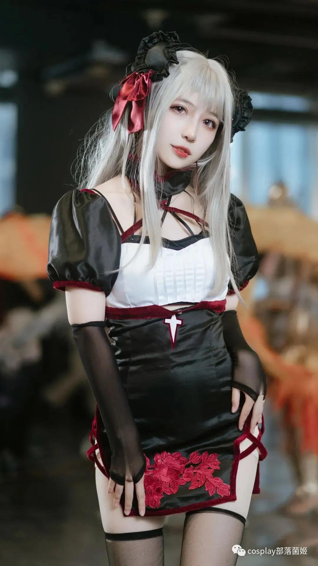 cos: Azur Lane U410 winter plum Yingchun cheongsam cos feature film ...