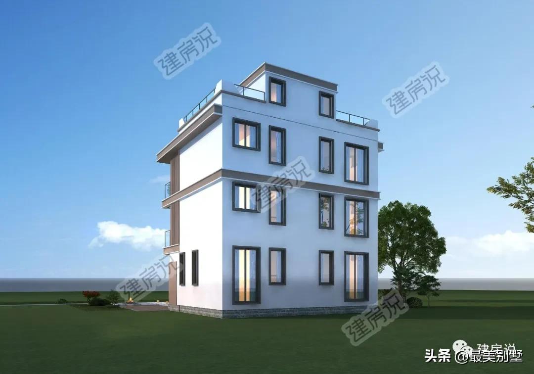 98 square meters can also build a good house, this modern villa, saving ...