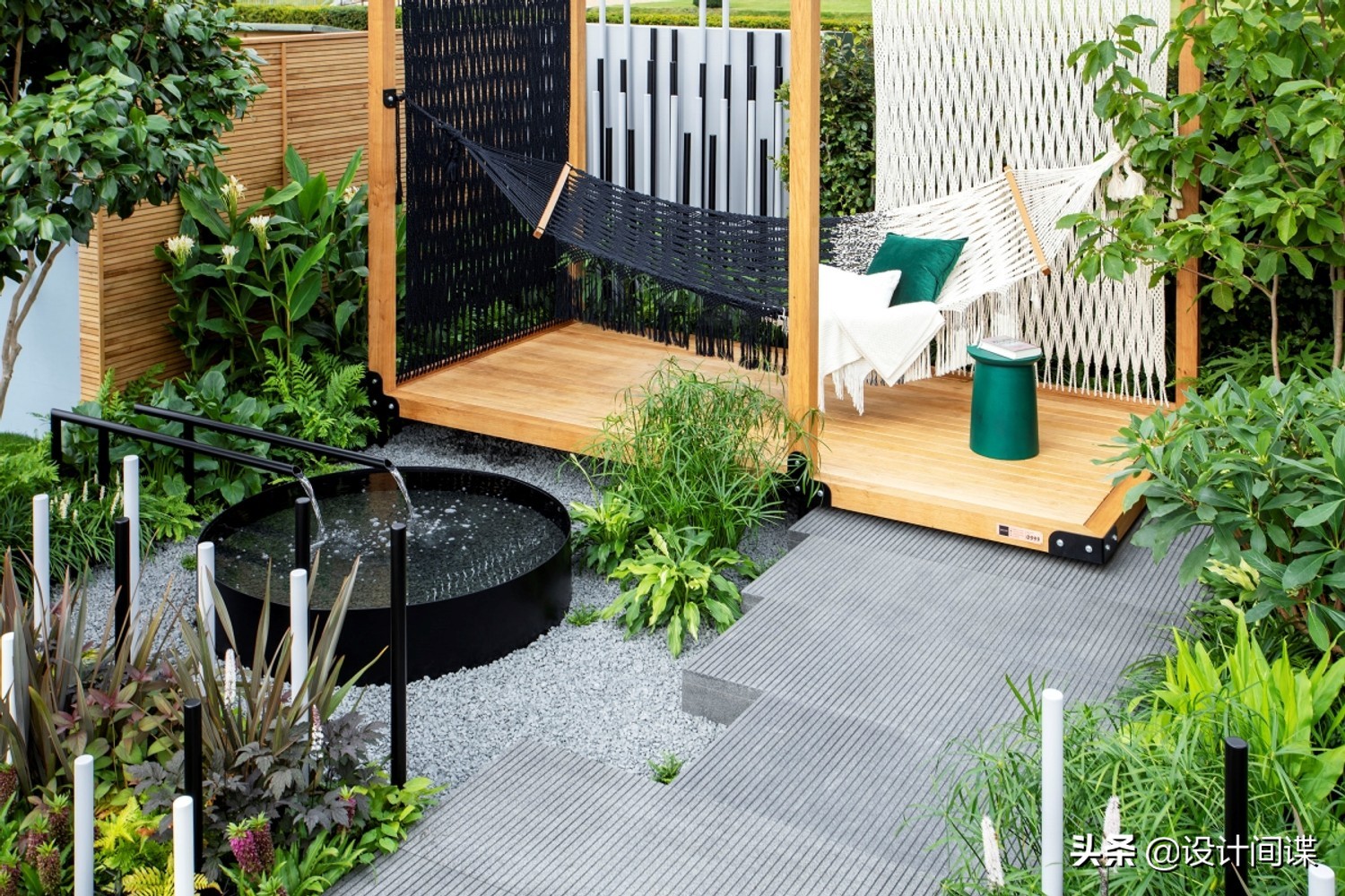 Courtyard design: 25 square meters can also be made into a small garden ...