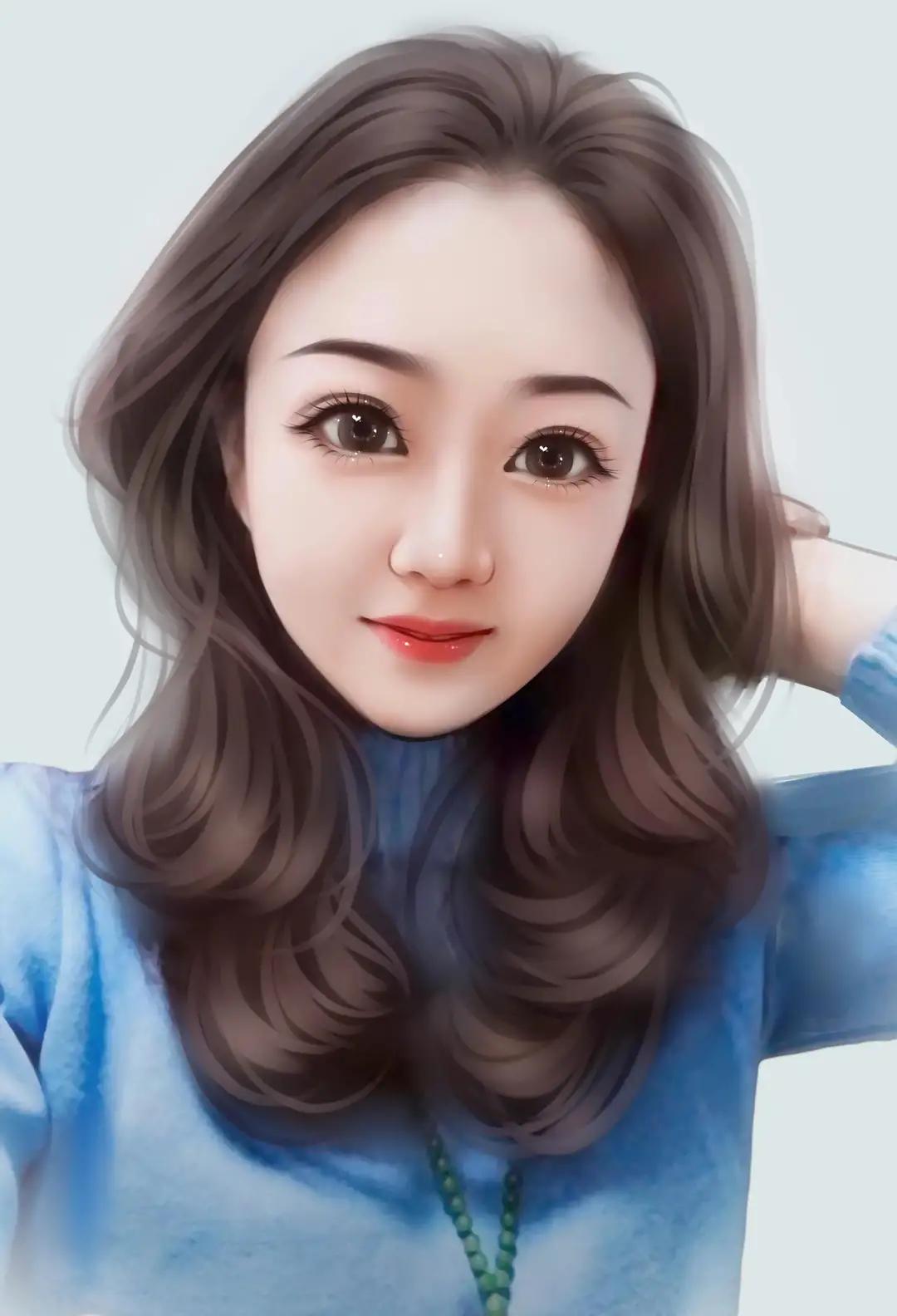 Let's change to a new avatar. Fashion and good-looking girls' hand ...