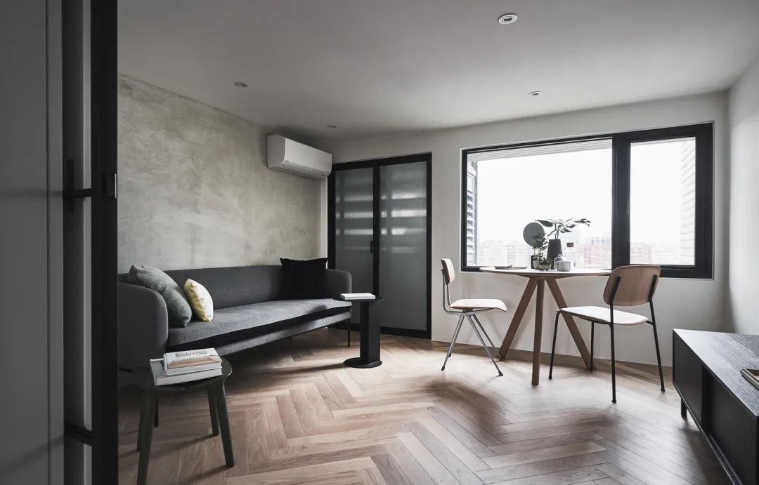 Minimalist apartment of 55 square meters, without wasting every square ...