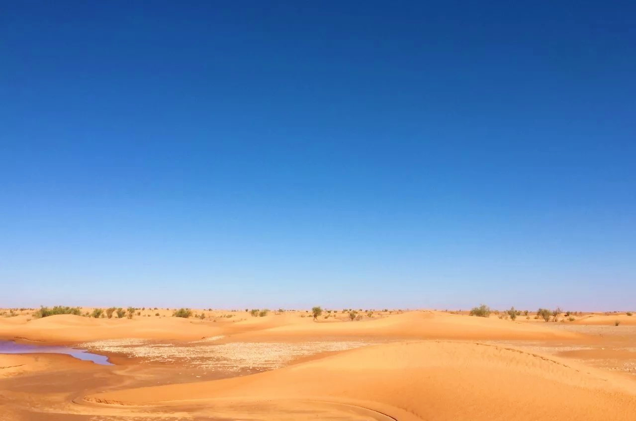 The average depth of the sand in the Sahara is 150 meters. What's ...