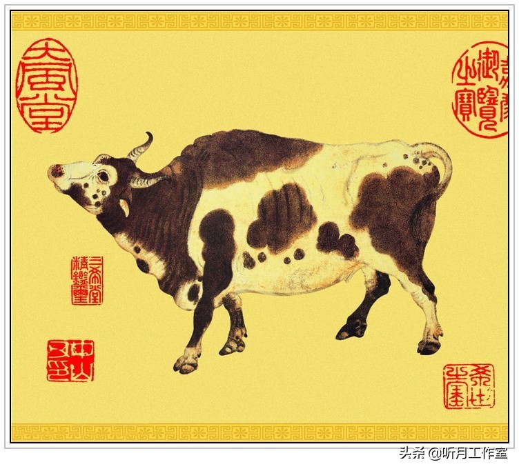 Appreciation of four world famous paintings including "Five Cows" by ...