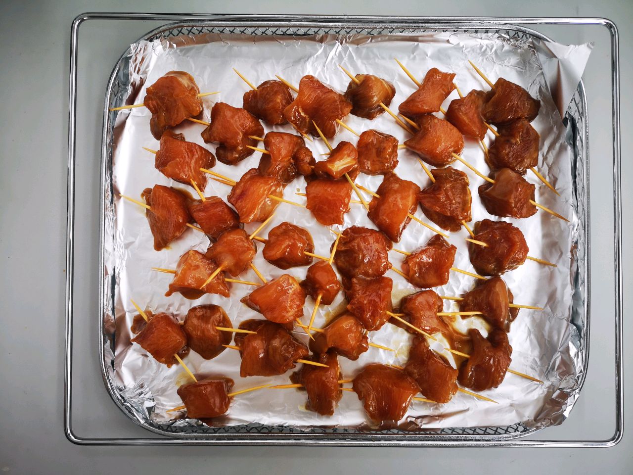 The toothpick meat that does not need to be fried is for children to ...