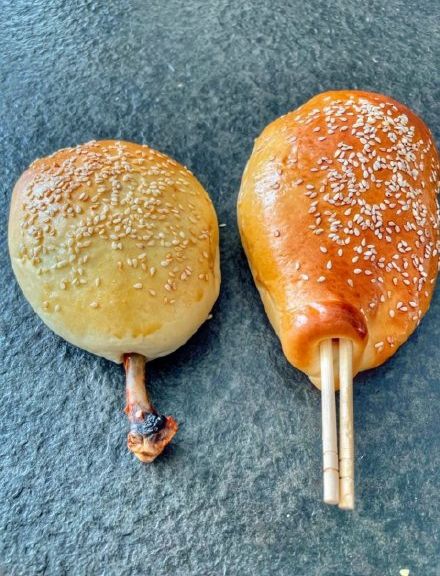Chicken leg bread finally has chicken legs?This bread of childhood is ...
