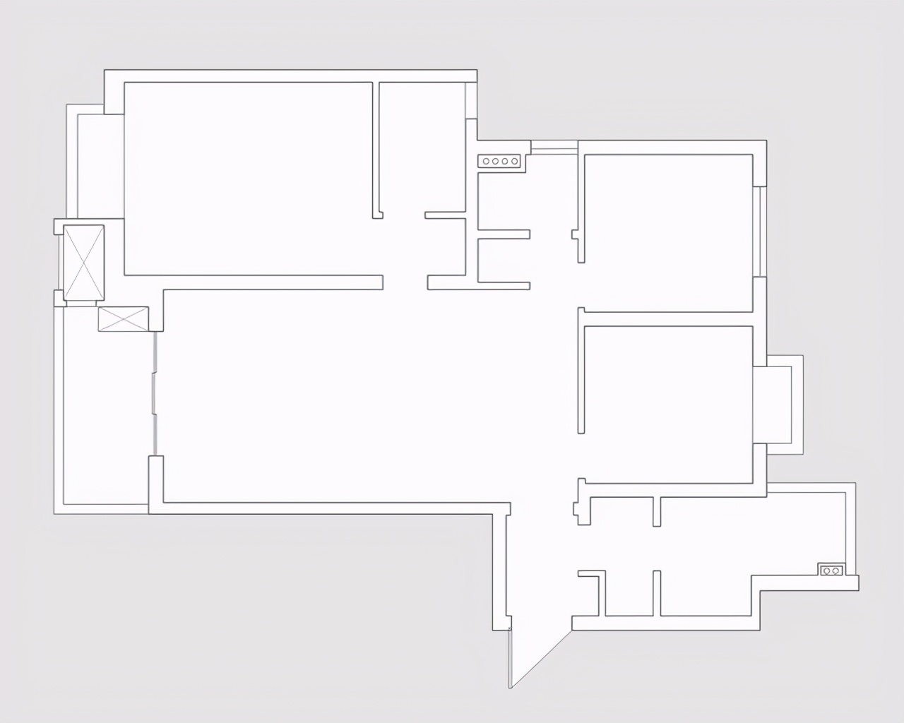 The American style of 118 square meters, the living room is beautiful ...