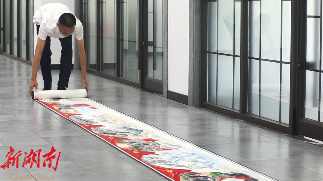 Hand-painted scroll by grassroots painter Wang Yong - iMedia