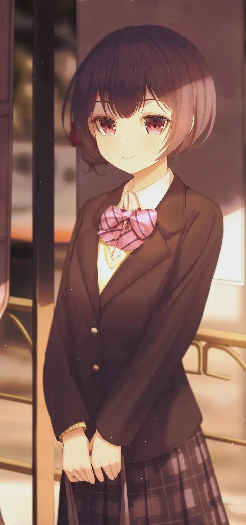 Pure Anime Girl Phone Wallpaper - iMedia