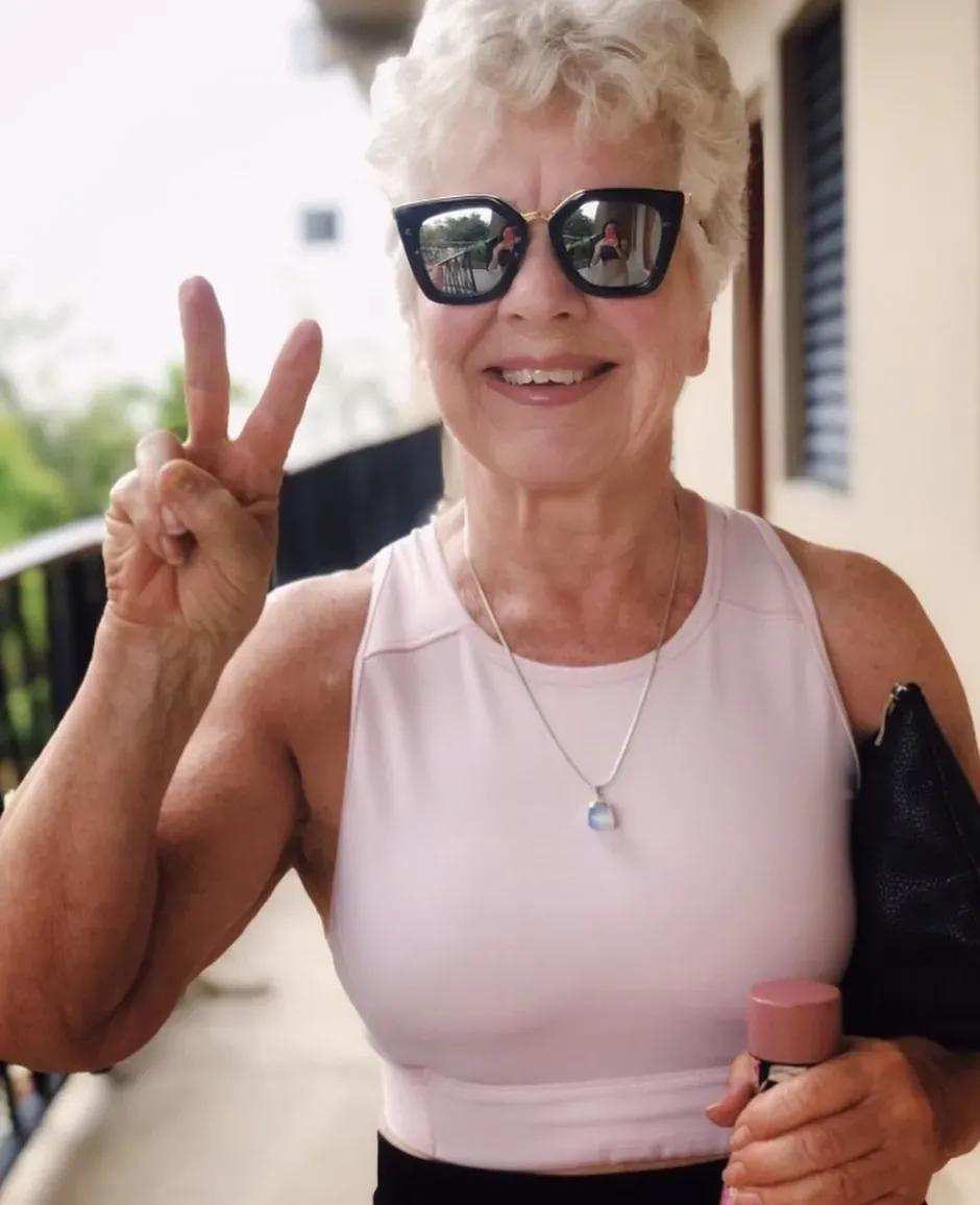 The 75-year-old hard-core grandma has worked out for 4 years, and she ...