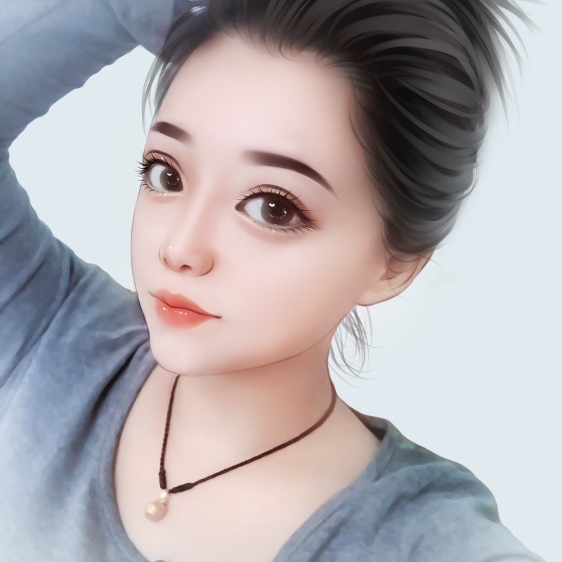 Let's change to a new avatar. Fashion and good-looking girls' hand ...