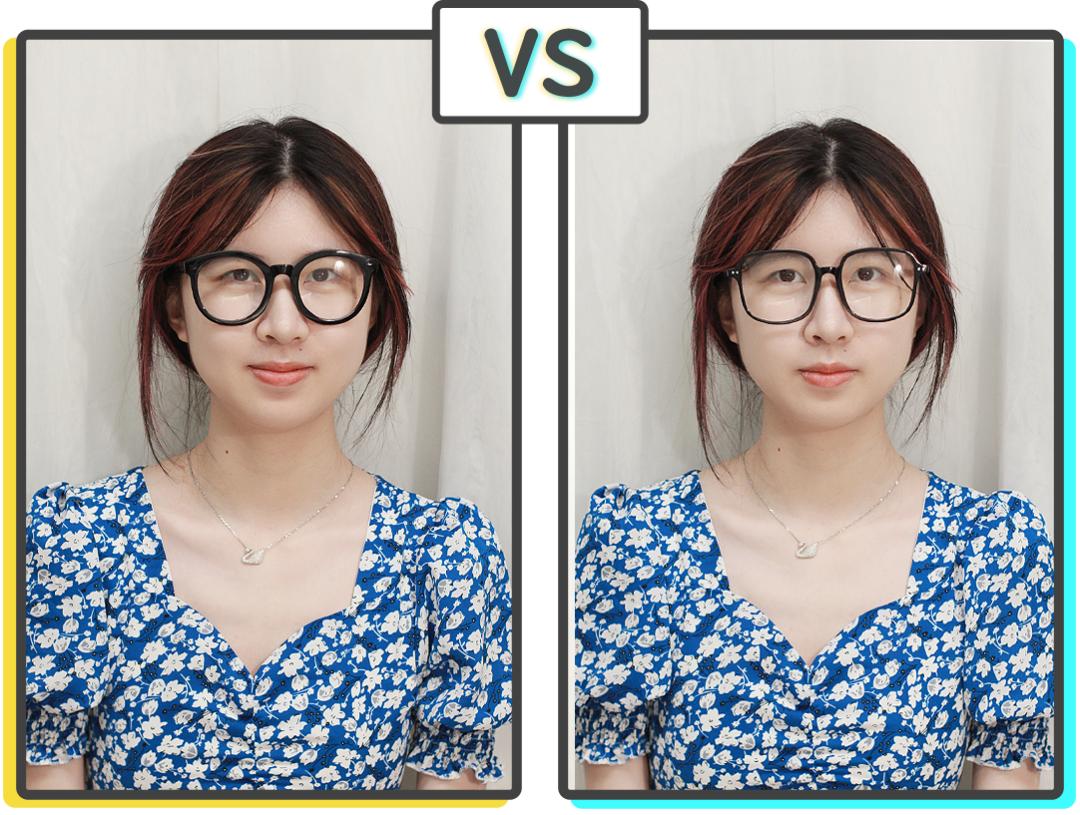 What is the difference between a girl who wears glasses for a long time ...