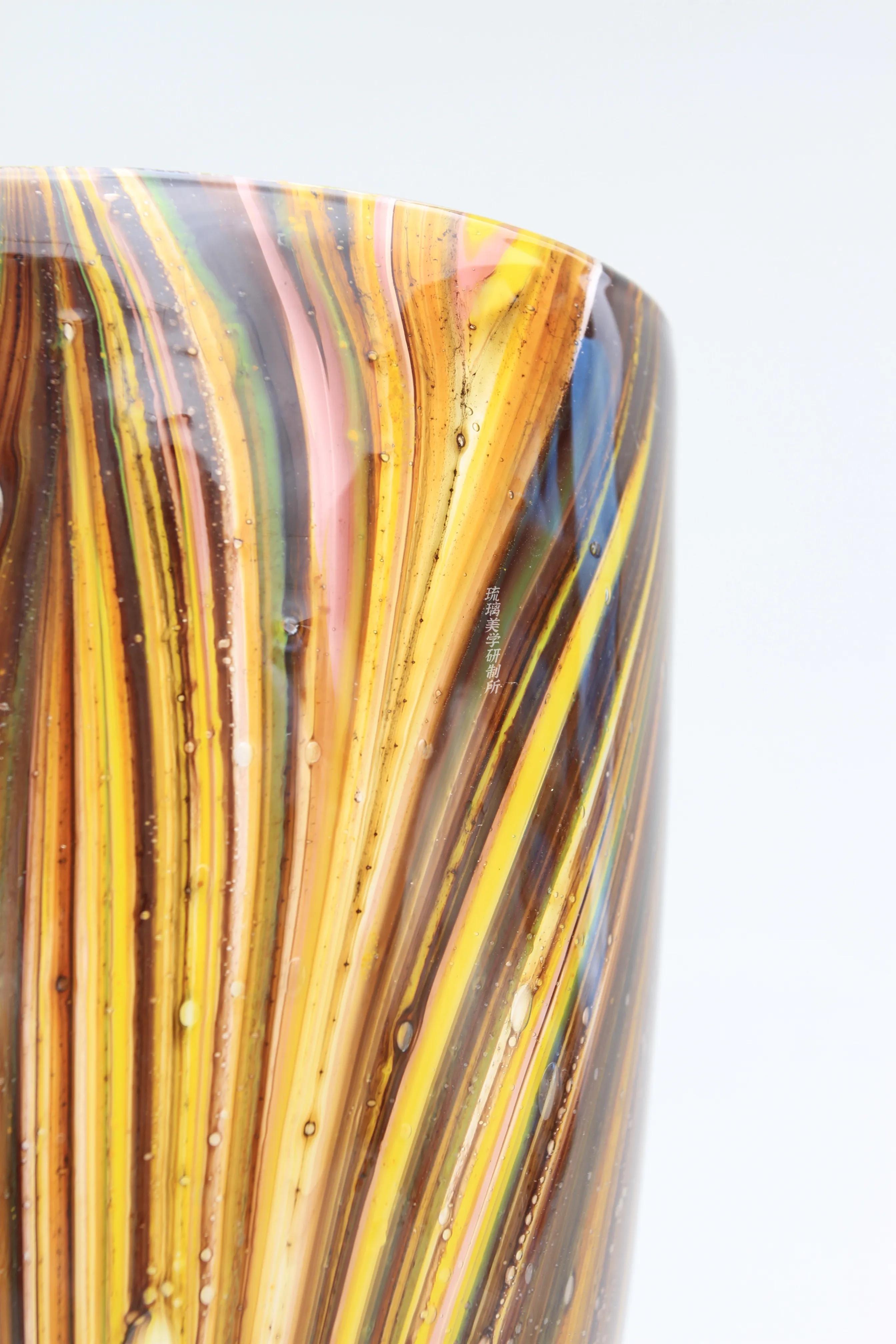 Colorful coffee...handmade glass vase - iMedia