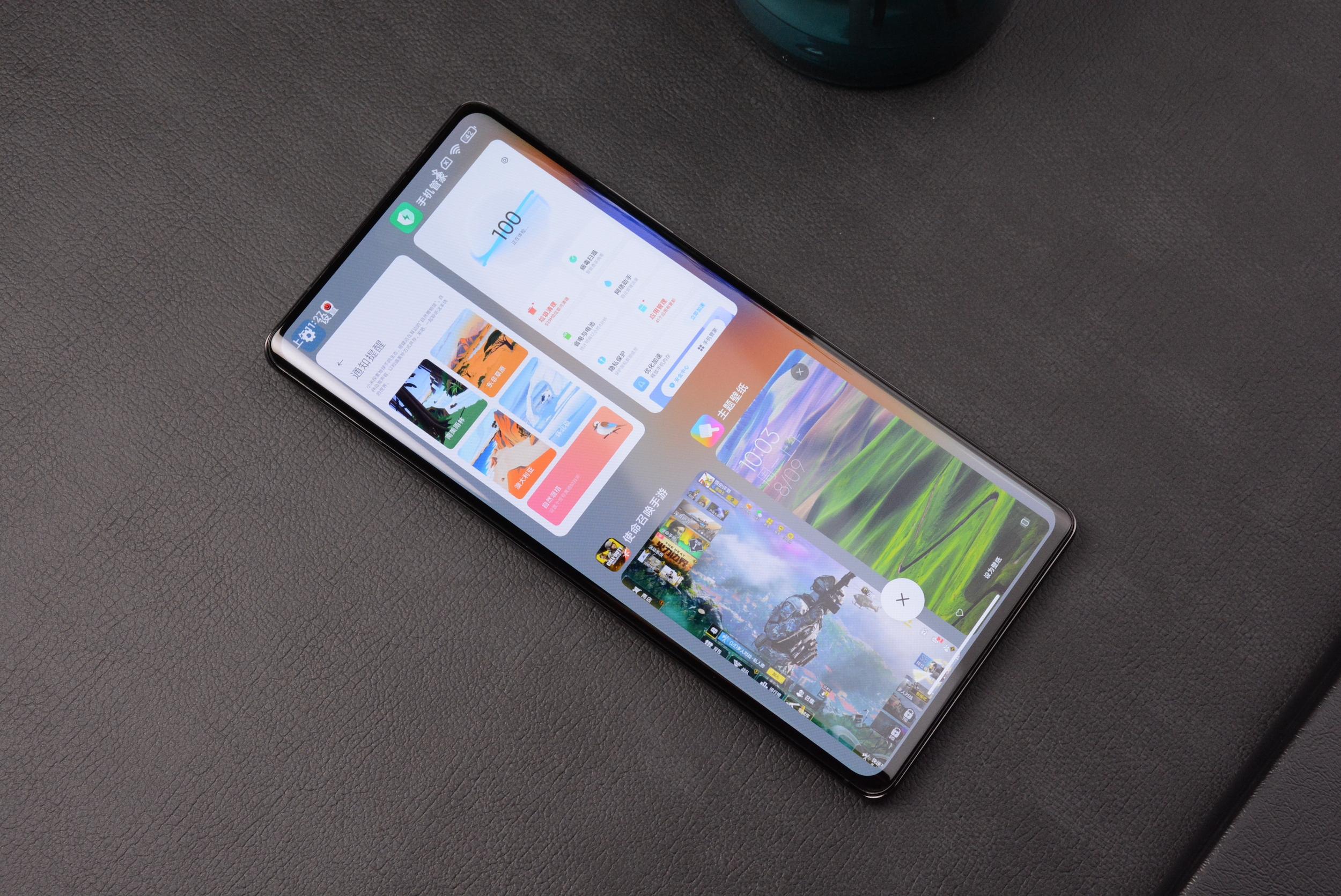 Xiaomi MIX4 Shadow Blue Out of the Box: CUP under-screen technology + Snapdragon 888 Plus + 100 ...