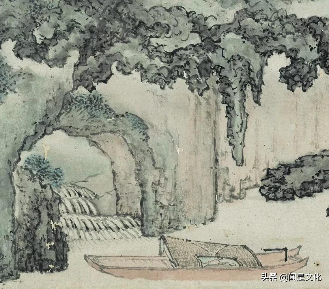 Huang Kui (kuí): A scene from "The Story of Peach Blossom Spring" by ...