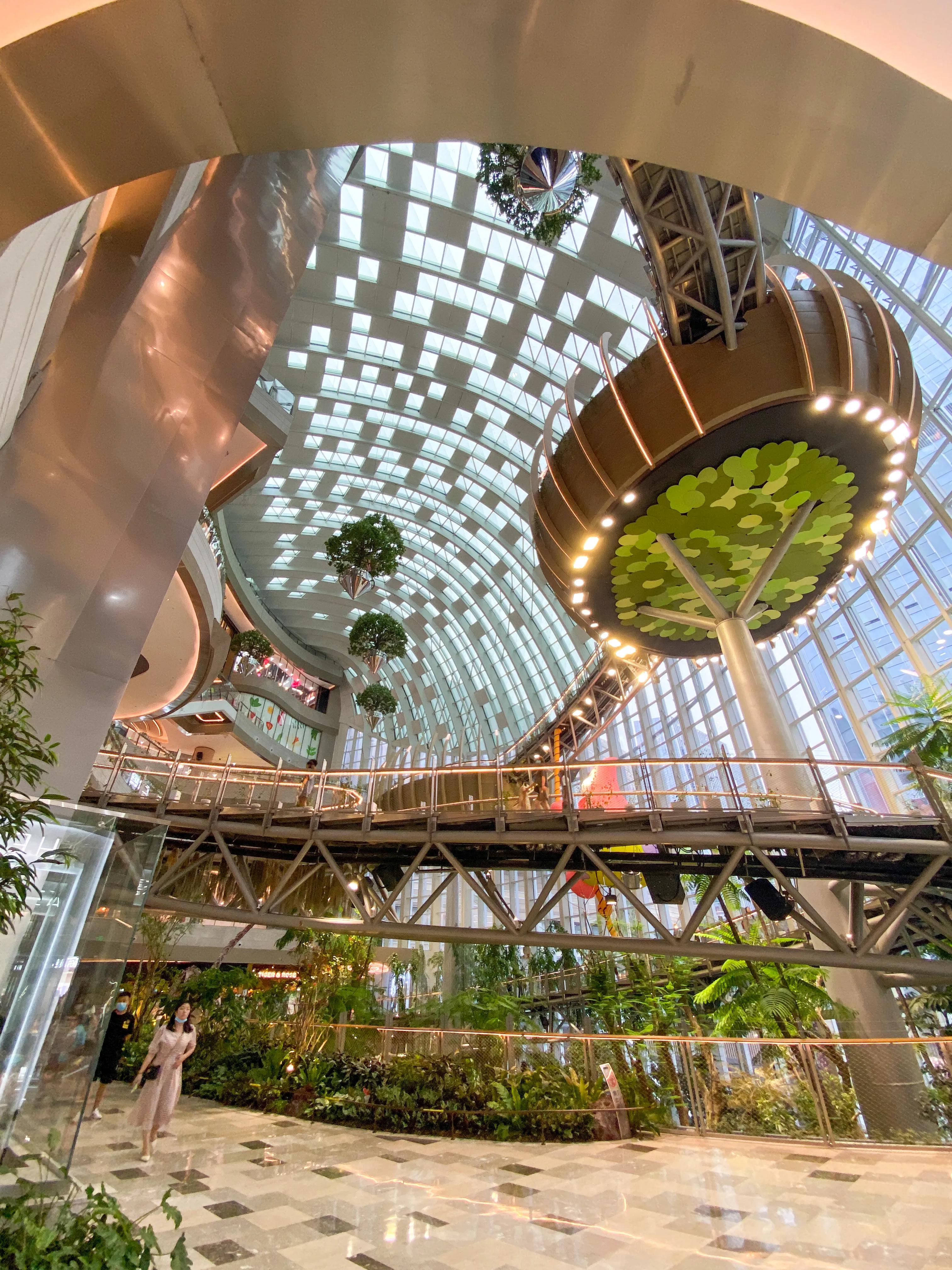 Suspended trees, indoor waterfalls and sky gardens, Chongqing turns ...
