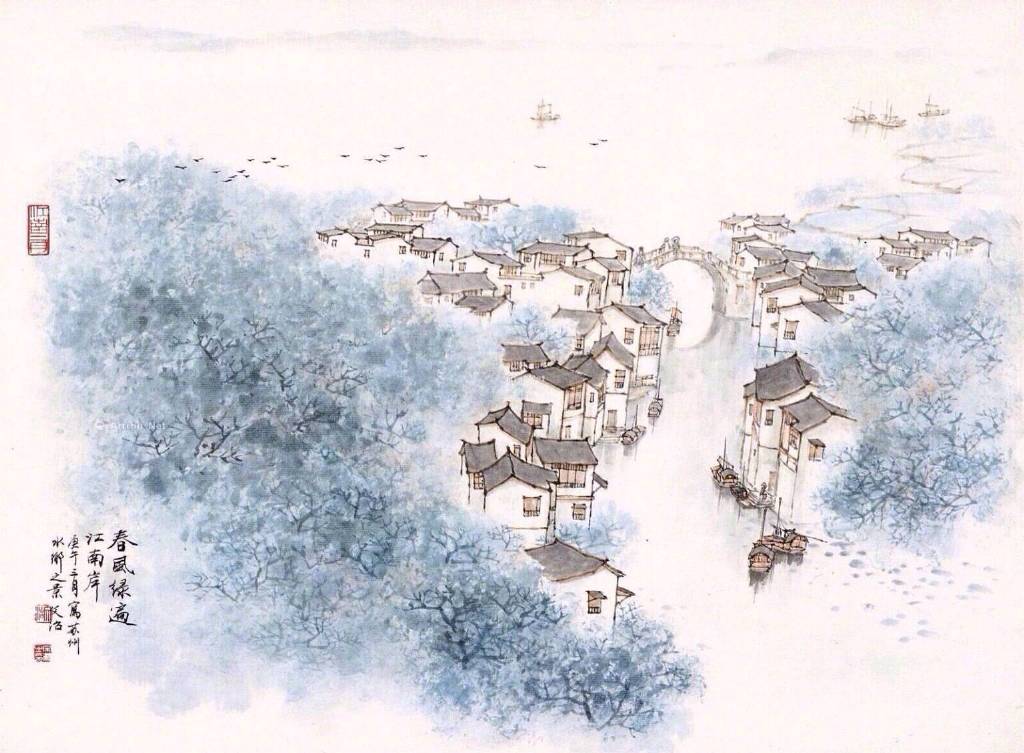 Song Wenzhi's landscape paintings are beautiful and intoxicating - iMedia