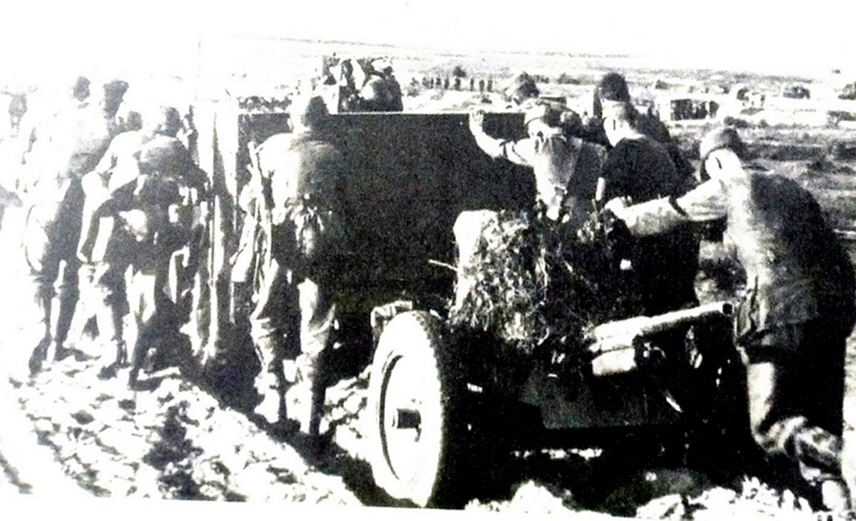 37mm Pak35/36 type anti-tank gun of German artillery in World War II ...