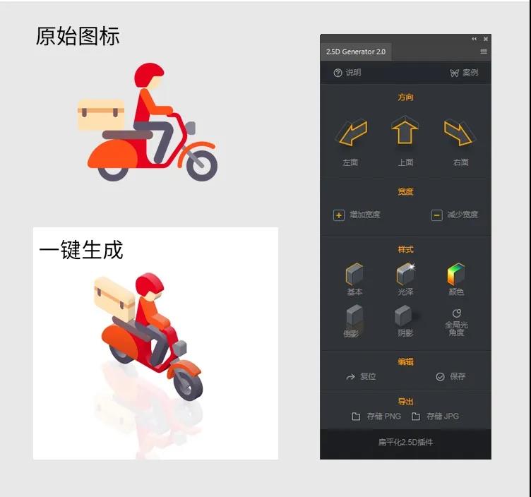 It only takes 3 steps to make a 2.5D design with PS. The PS intelligent ...