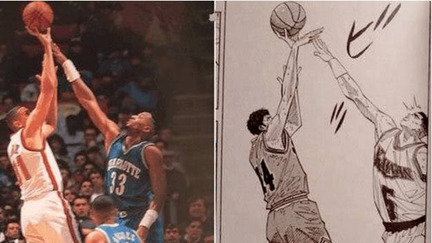 Correspondence between the character prototypes of "Slam Dunk" and NBA ...
