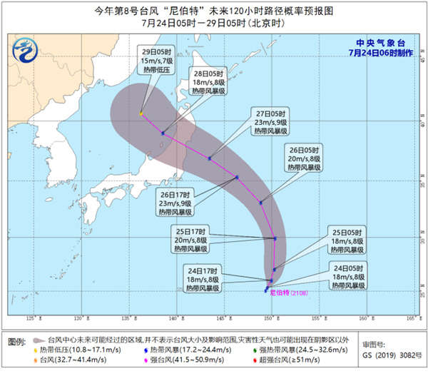 Typhoon No. 8 "Nibert" has taken shape and its path has been determined ...