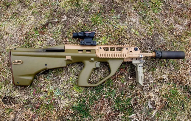 Ten standard assault rifles equipped by special warfare personnel from ...