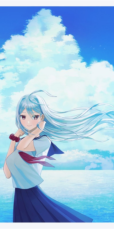 "Dan Wan Lun Po" is empty, anime full-screen wallpaper, calm and ...
