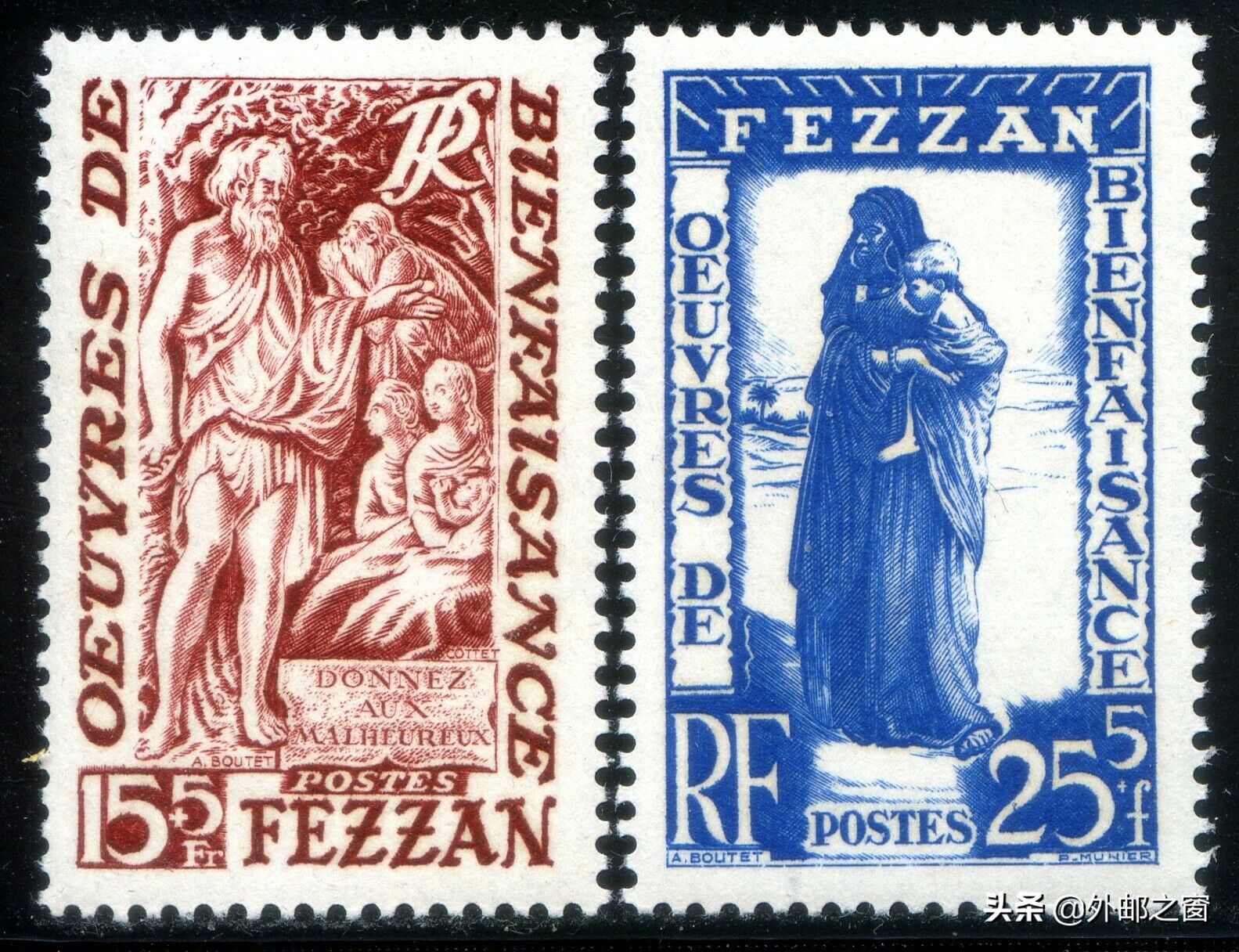 A few stamps to see history: Fezzan and Gadamez in the French Occupied ...
