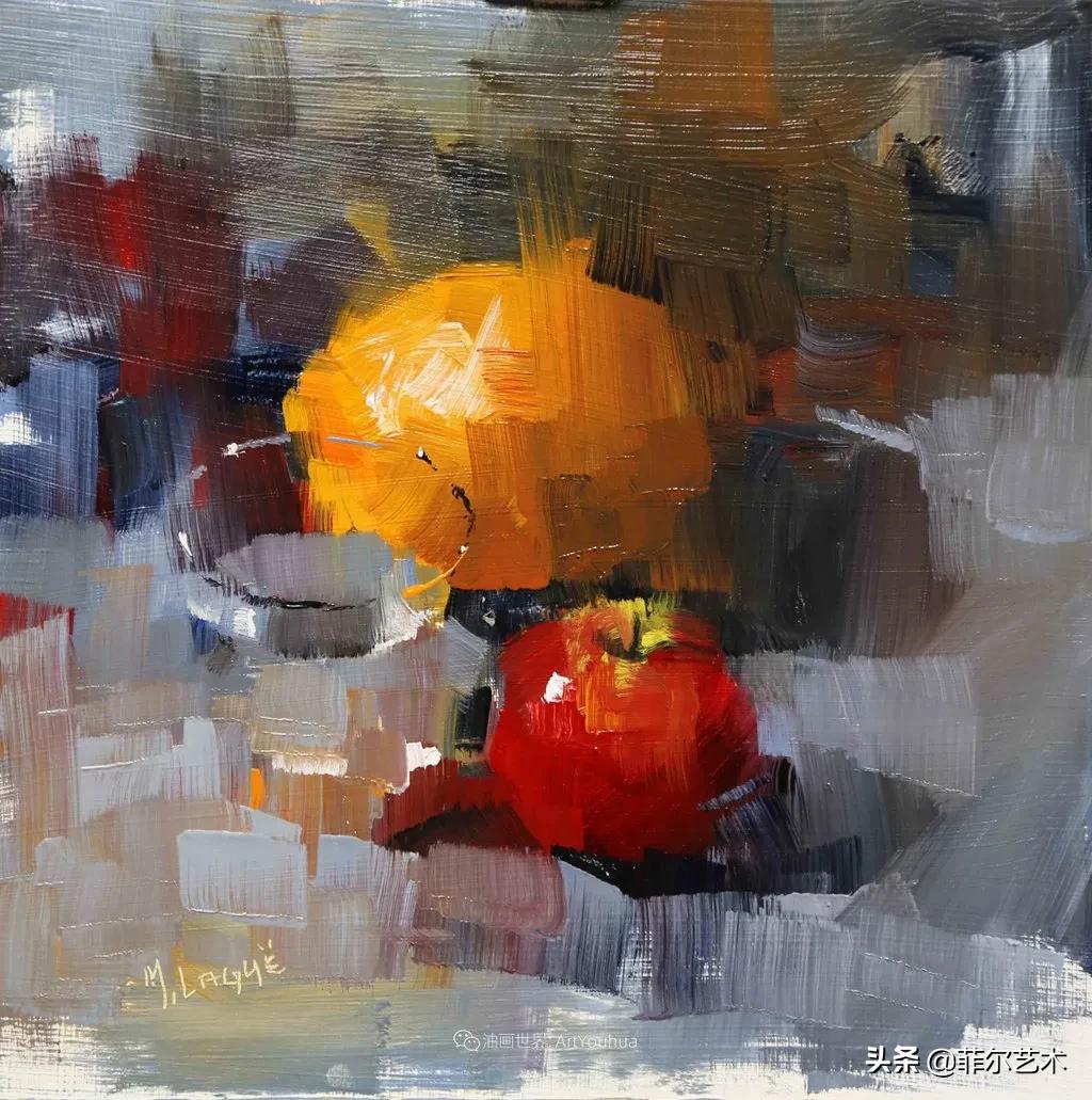 Canadian painter Mark Lager used big brushstrokes to express the sense ...