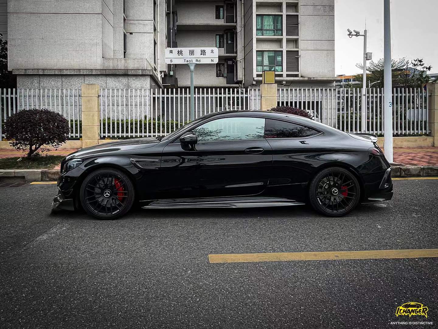 Ichanger (ICR) change color film produced: Mercedes-Benz C63 film track ...