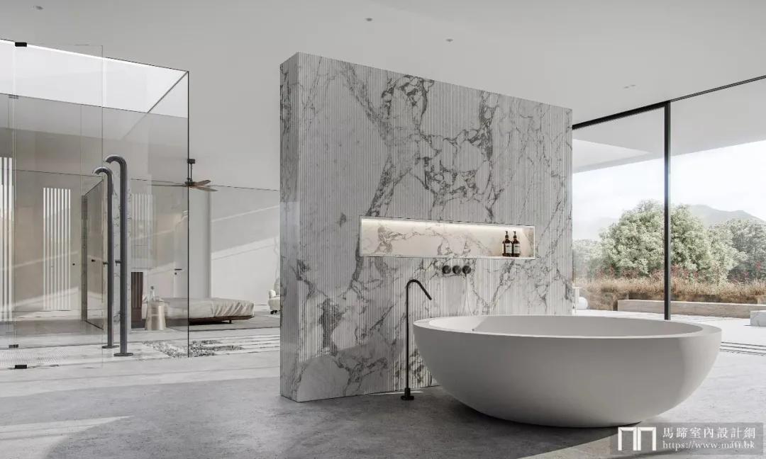 Marble wall groove design, the effect is extraordinary - iMedia
