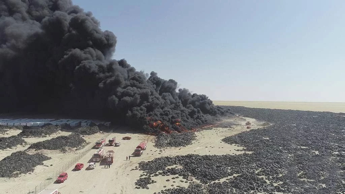Kuwait's 52 million tires caught fire. What impact does it have on ...