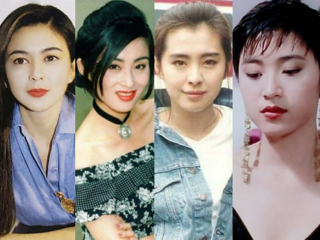 The four great beauties of Hong Kong: Guan Zhilin, Zhang Min, Wang ...