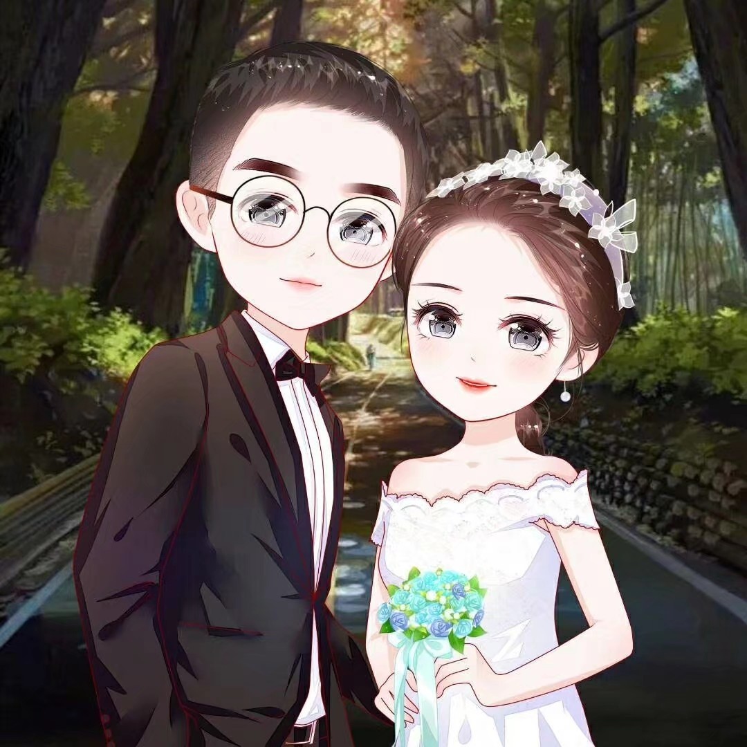 Wechat avatar, cute cartoon couple avatar - iMedia