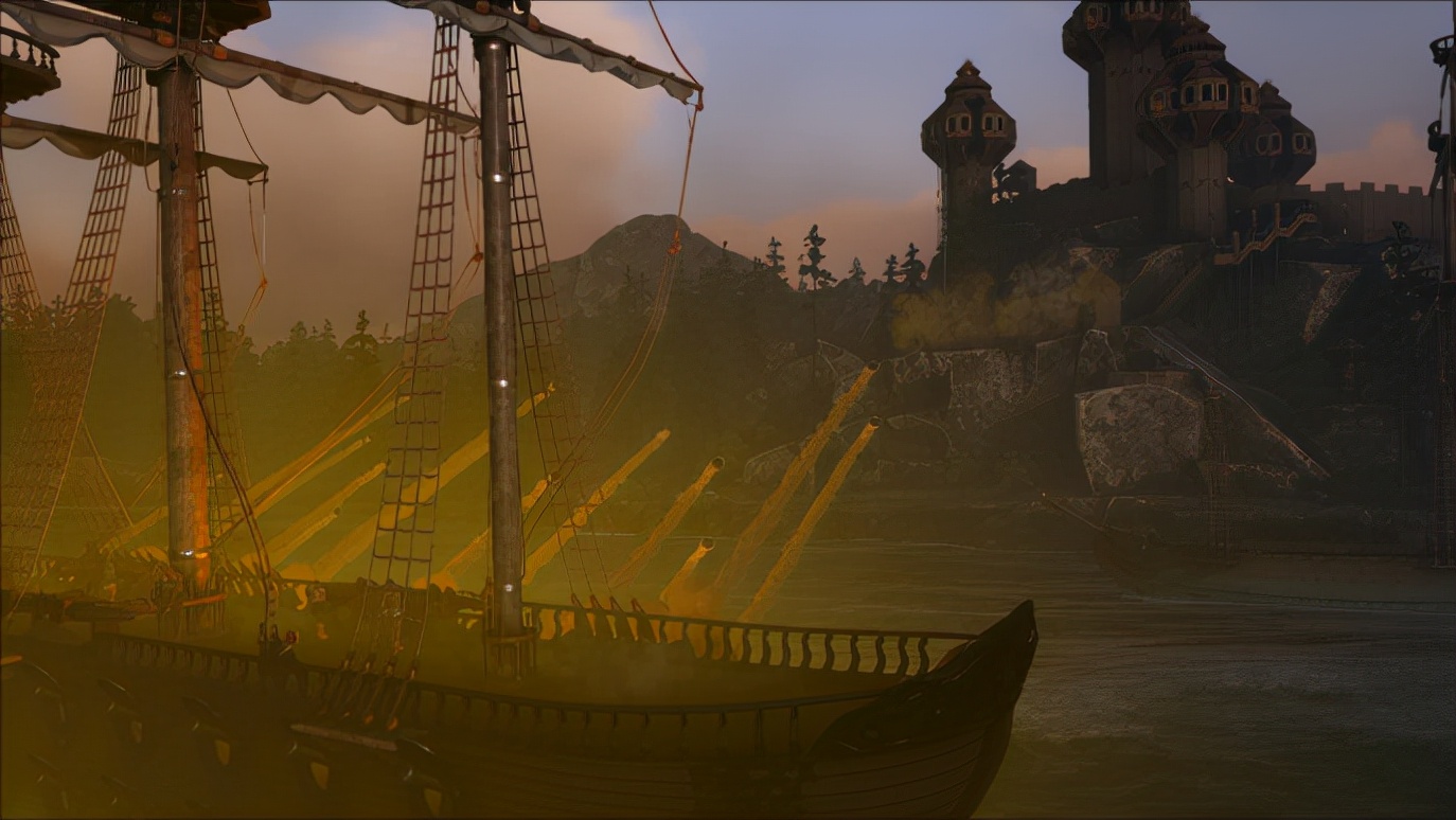 Equipped with 40 cannons, the Steam pirate game "ATLAS" broad-side ...