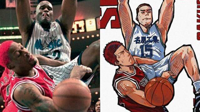Correspondence between the character prototypes of "Slam Dunk" and NBA ...