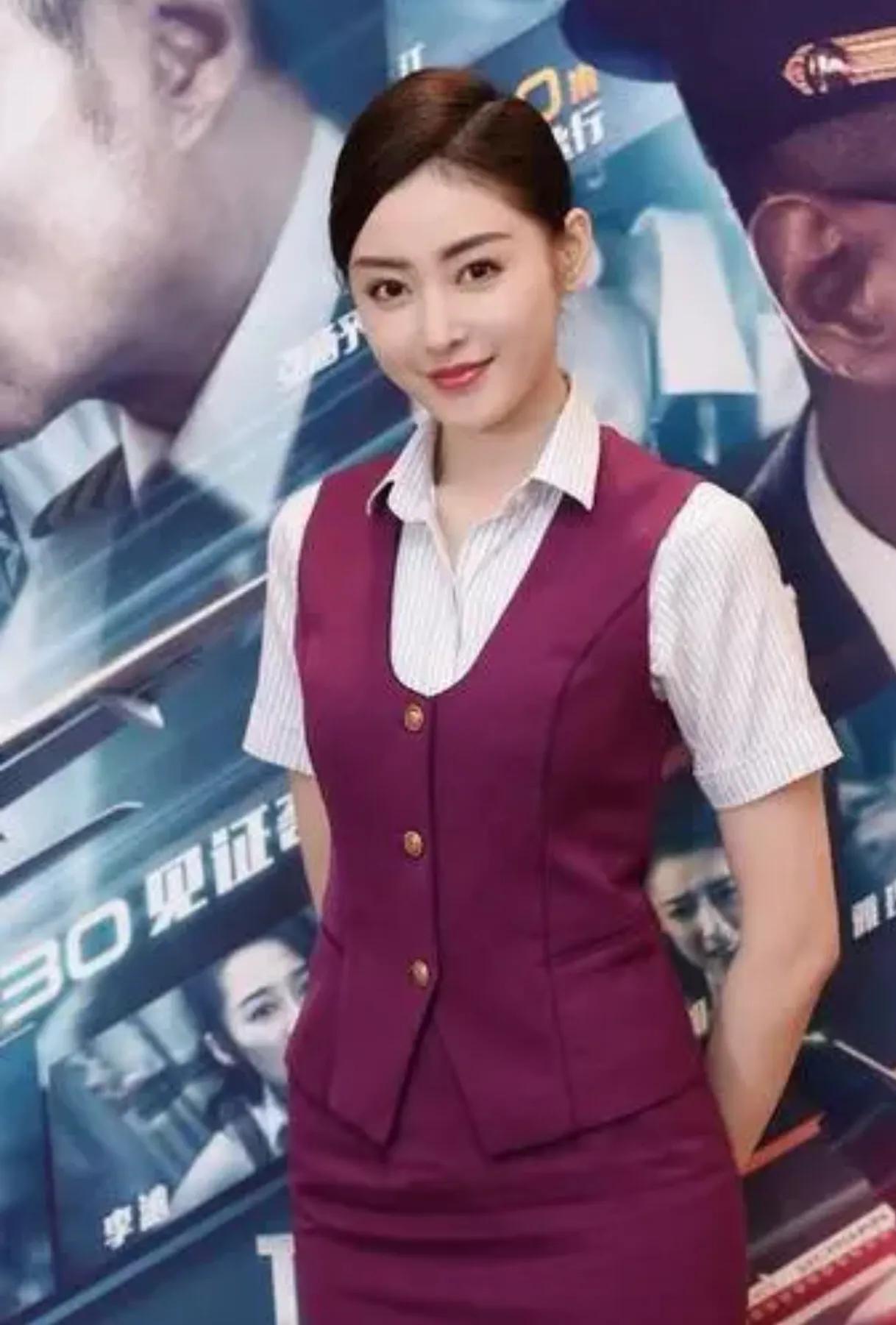 Tall stewardess uniform temptation - iMedia