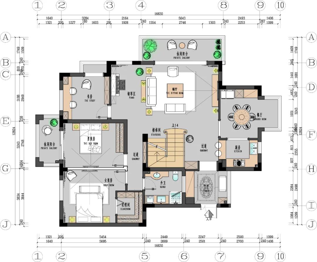 The modern American style of 260 square meters brings the rhythm of ...