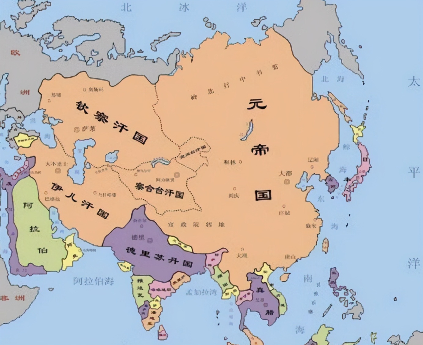 How big was China in the Yuan Dynasty?Looking at it now, these ...